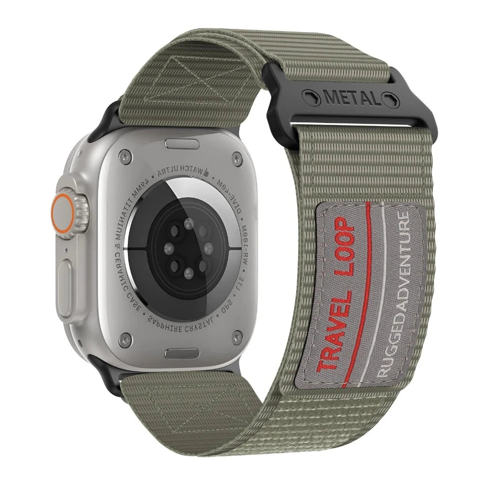 Caelum Heavy Duty Nylon Sports Band For Apple Watch 1-10 /SE /SE2/Ultra/Ultra2, Breathable Strap ...