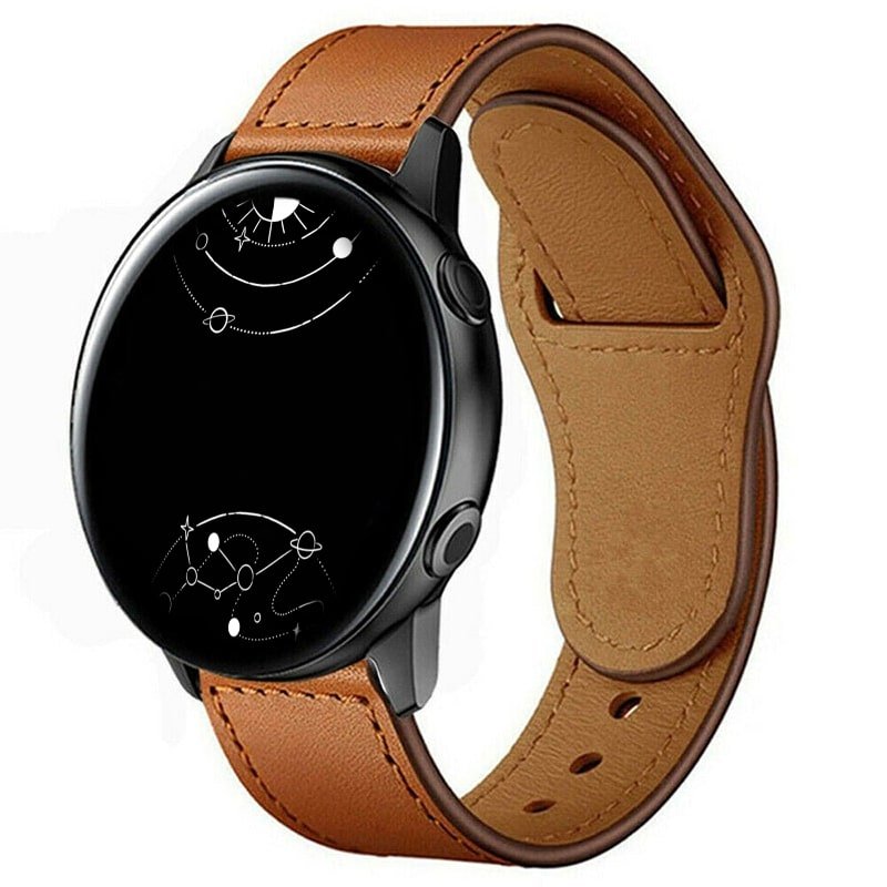 Ferlo Leather Galaxy Band For Samsung Galaxy Active 1-2, 3-4, 4 Classic and S2-S3, Fancy Vintage ...