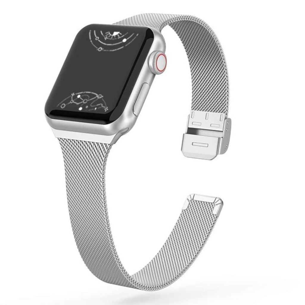 Aere Elegant Slim Steel Apple Watch Band, Stainless Steel Strap ...