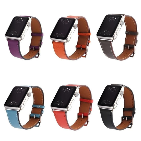 Solis Genuine Leather Band For Apple Watch Series 1-11/SE/SE2/SE3/Ultra ...