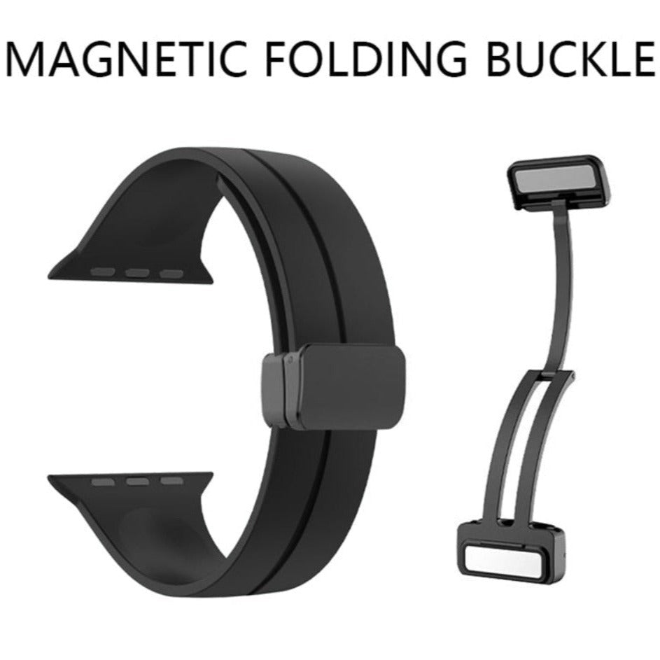 Artus Soft Silicone Magnetic Loop Band For Apple Series 1-9, Ultra ...